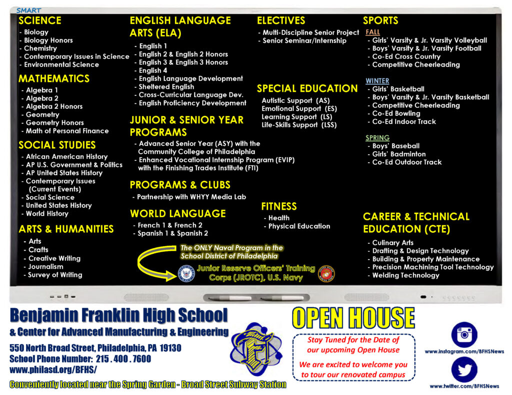 Benjamin Franklin High School – The School District of Philadelphia